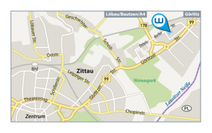 map_wiegel_zittau - grebemaps® Kartographie (Anfahrtsskizzen)
